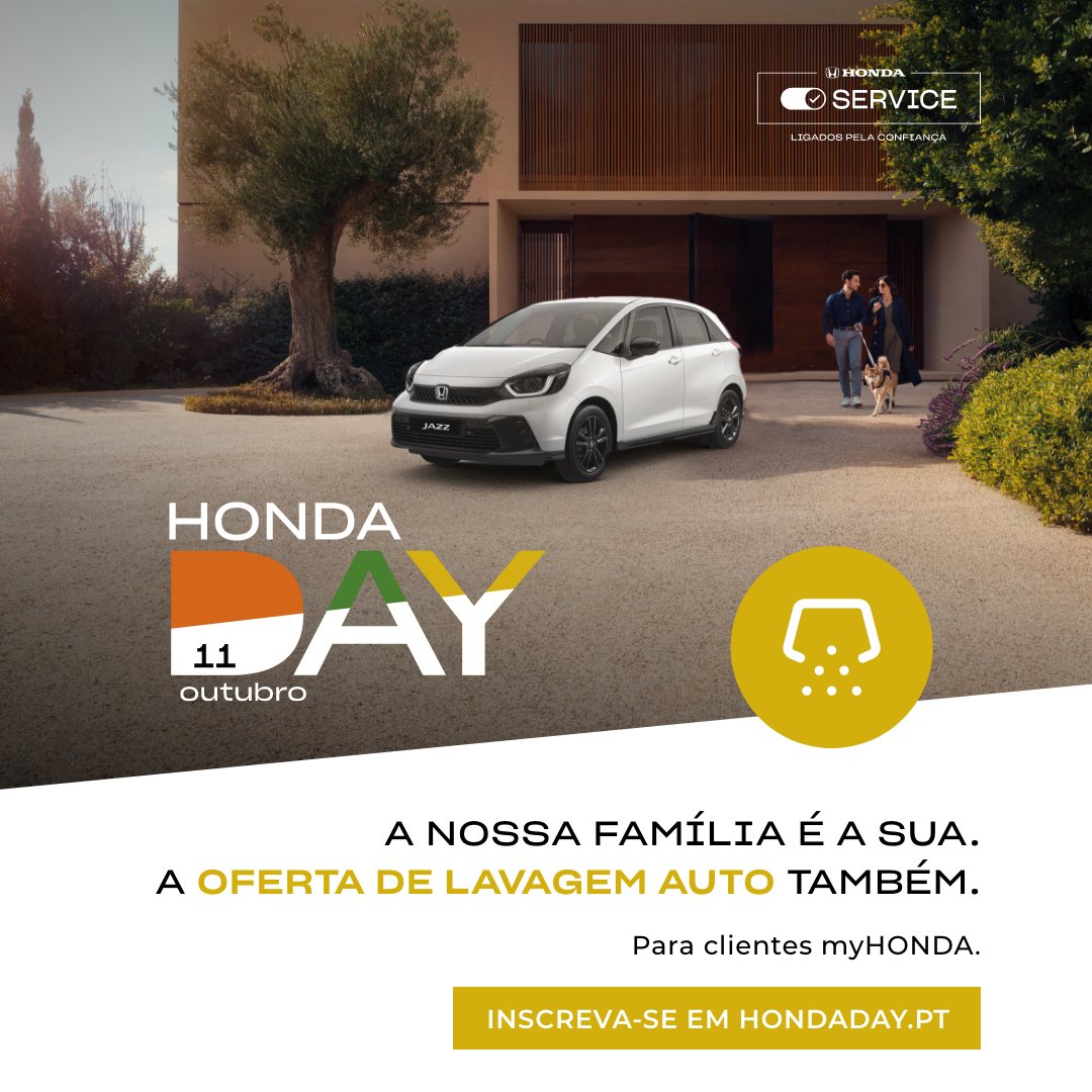 Honda Day está de volta a 11 de outubro com ofertas especiais para ...